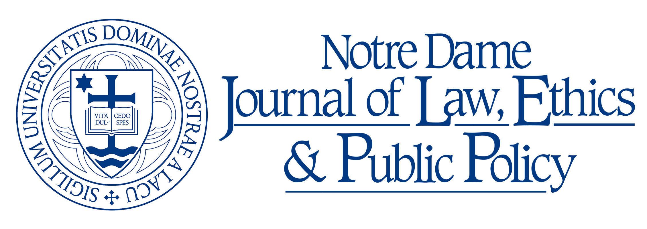 Volume 39 Masthead – Notre Dame Journal of Law, Ethics & Public Policy